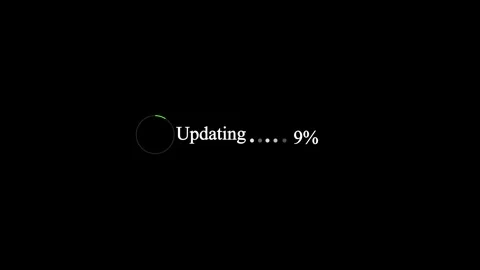 Animated Progress Bar Five Percent Circl Stock Video Pond5