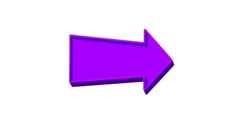 Animated purple arrow pointing right on ... | Stock Video | Pond5