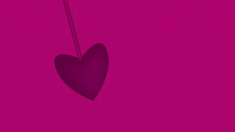Animated purple heart on a purple backgr... | Stock Video | Pond5