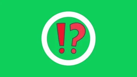 animated question mark and exclamation m... | Stock Video | Pond5