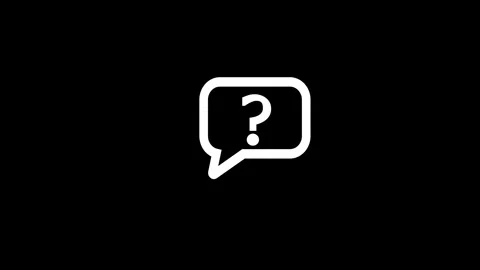 Animated question mark icon on white col... | Stock Video | Pond5
