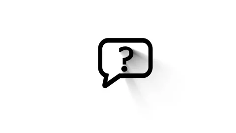Animated question mark icon on white col... | Stock Video | Pond5
