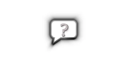 Animated question mark icon on white col... | Stock Video | Pond5