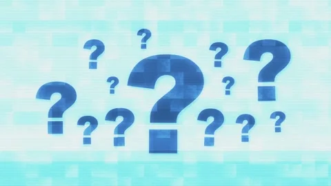 Animated question marks with digital eff... | Stock Video | Pond5