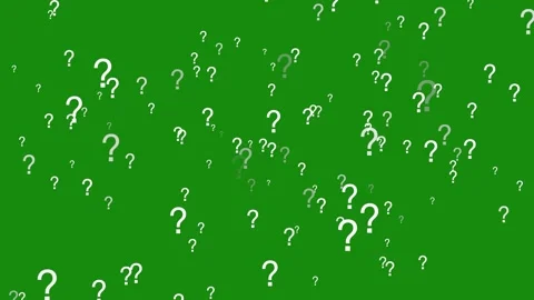 animated question marks on green screen | Stock Video | Pond5