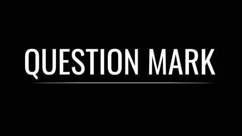 animated questions mark text follow up w... | Stock Video | Pond5