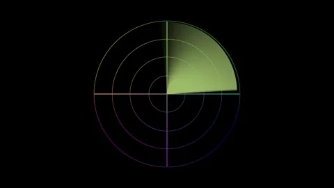 Animated radar display a target icon on ... | Stock Video | Pond5