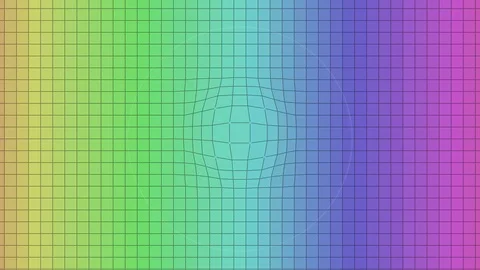 Animated radar signal color 3D grid | Stock Video | Pond5