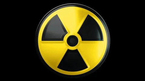 Animated Radiation Warning Sign with Alp... | Stock Video | Pond5