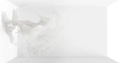 Animated Rainbow colored flying Particle... | Stock Video | Pond5