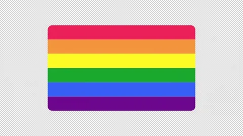 Animated rainbow flag color icon | Stock Video | Pond5