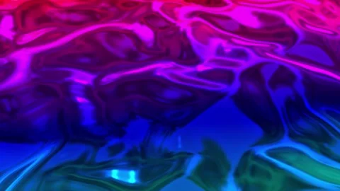 Animated rainbow metallic gradient in 4k... | Stock Video | Pond5