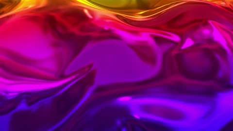 Animated rainbow metallic gradient in 4k... | Stock Video | Pond5