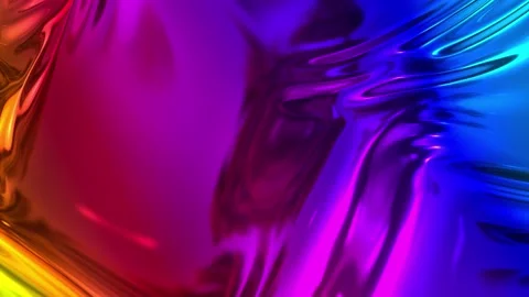 Animated rainbow metallic gradient in 4k... | Stock Video | Pond5