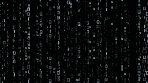 Animated raining binary code with zero a... | Stock Video | Pond5