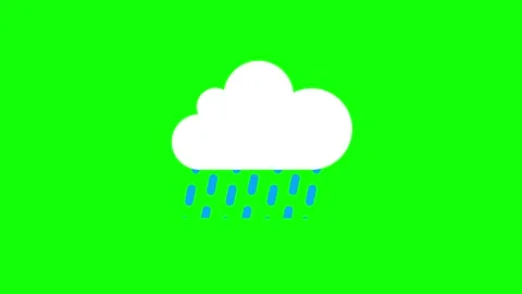 Animated raining cloud icon. Animation, ... | Stock Video | Pond5