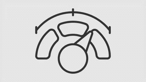 Animated rating scale line icon | Stock Video | Pond5