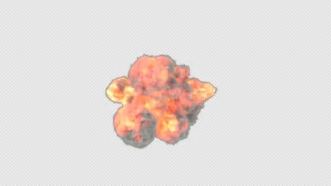 Animated realistic intense explosion fro... | Stock Video | Pond5