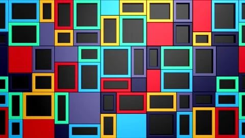 Animated Rectangles Background | Stock Video | Pond5