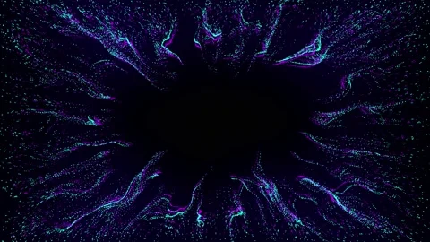 Animated rectangular blue particles fram... | Stock Video | Pond5