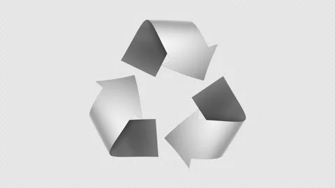 Animated Recycle Symbol with an Alpha | Stock Video | Pond5