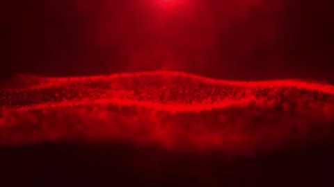 Animated Red color wavy Abstract digital... | Stock Video | Pond5