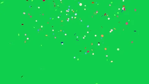 Animated red confetti on green screen ba... | Stock Video | Pond5