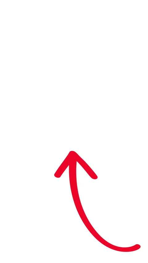 Animated red curved arrow | Stock Video | Pond5