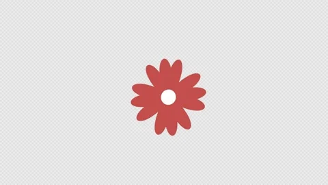 Animated red flowering plant | Stock Video | Pond5