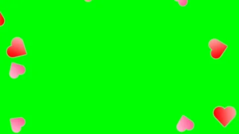 Animated Red Heart in Green-screen | Stock Video | Pond5