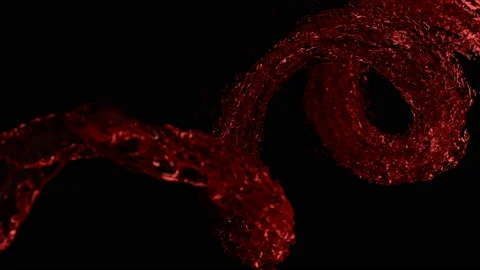 Animated red Liquid. | Stock Video | Pond5