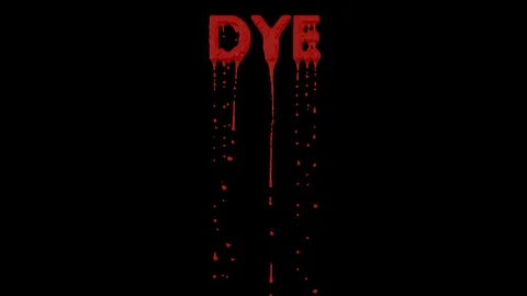 Animated red paint dripping text dye - a... | Stock Video | Pond5