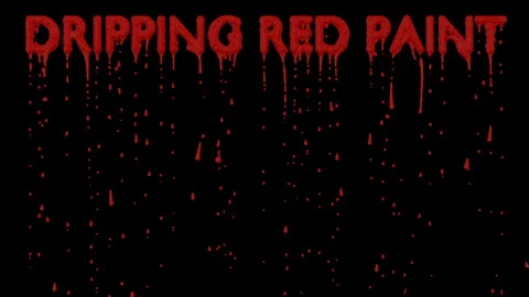 Animated red paint dripping text drippin... | Stock Video | Pond5