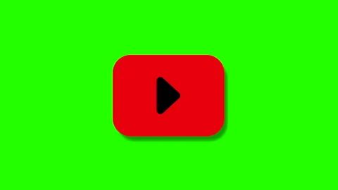 Animated red play button pulsing green s... | Stock Video | Pond5
