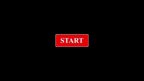 Animated red start button on a black col... | Stock Video | Pond5
