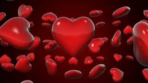 Animated Falling Hearts Stock Footage ~ Royalty Free Stock Videos | Pond5