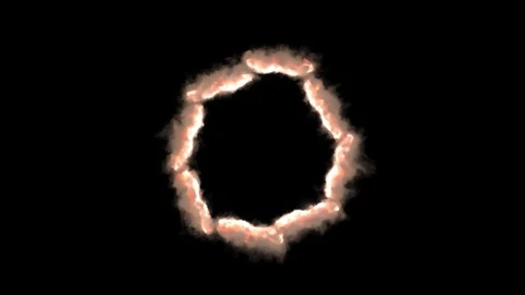 Animated ring of fire burning flammable ... | Stock Video | Pond5