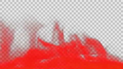 Animated rising dense red gas in 4k | Stock Video | Pond5