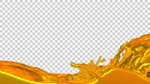 Animated river of gold paint against tra... | Stock Video | Pond5