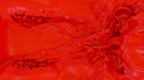Animated river of red paint against tran... | Stock Video | Pond5