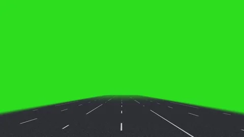 Animated road green screen 4k (street) | Stock Video | Pond5
