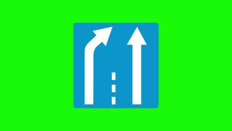 Animated Road Sign Icons on Green Screen... | Stock Video | Pond5