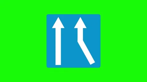 Animated Road Sign Icons on Green Screen... | Stock Video | Pond5