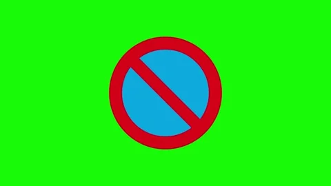 Animated Road Sign Icons on Green Screen... | Stock Video | Pond5