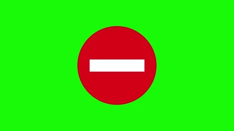Animated Road Sign Icons on Green Screen... | Stock Video | Pond5