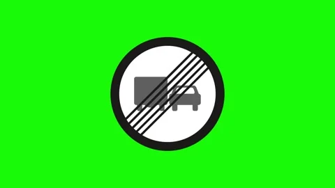 Animated Road Sign Icons on Green Screen... | Stock Video | Pond5