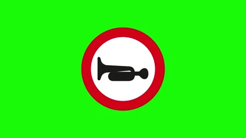 Animated Road Sign Icons on Green Screen... | Stock Video | Pond5