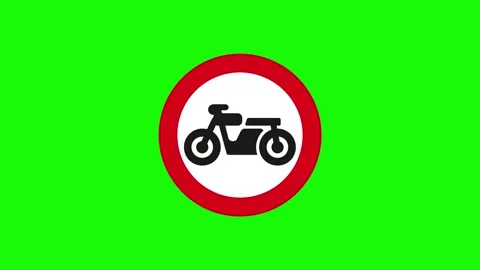 Animated Road Sign Icons on Green Screen... | Stock Video | Pond5
