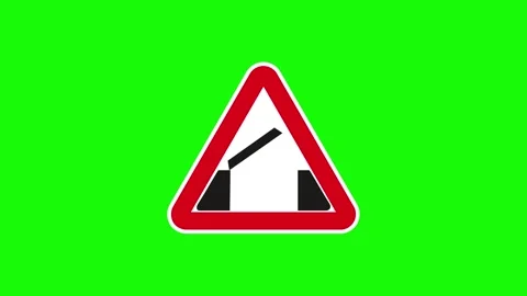Animated Road Sign Icons on Green Screen... | Stock Video | Pond5