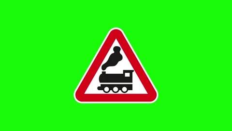 Animated Road Sign Icons on Green Screen... | Stock Video | Pond5